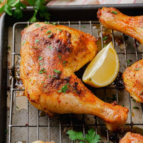 Chicken Leg Quarters Recipe (quick, easy, 5 ingredients!)
