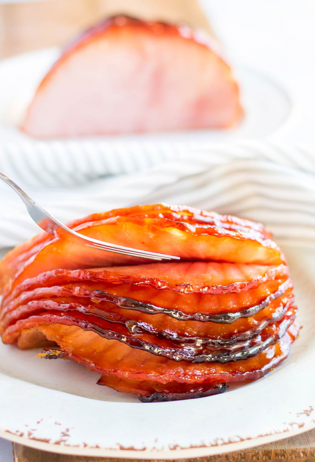 Maple Mustard Glazed Ham | Easy Wholesome