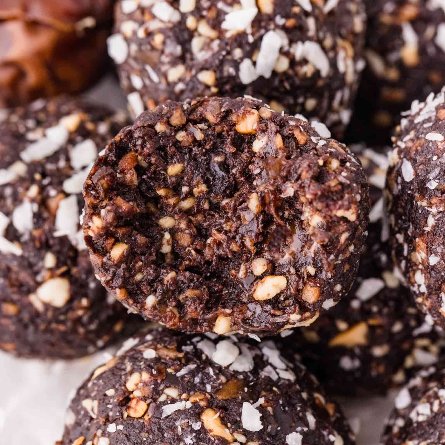 Chocolate Coconut Nut Balls | Easy Wholesome