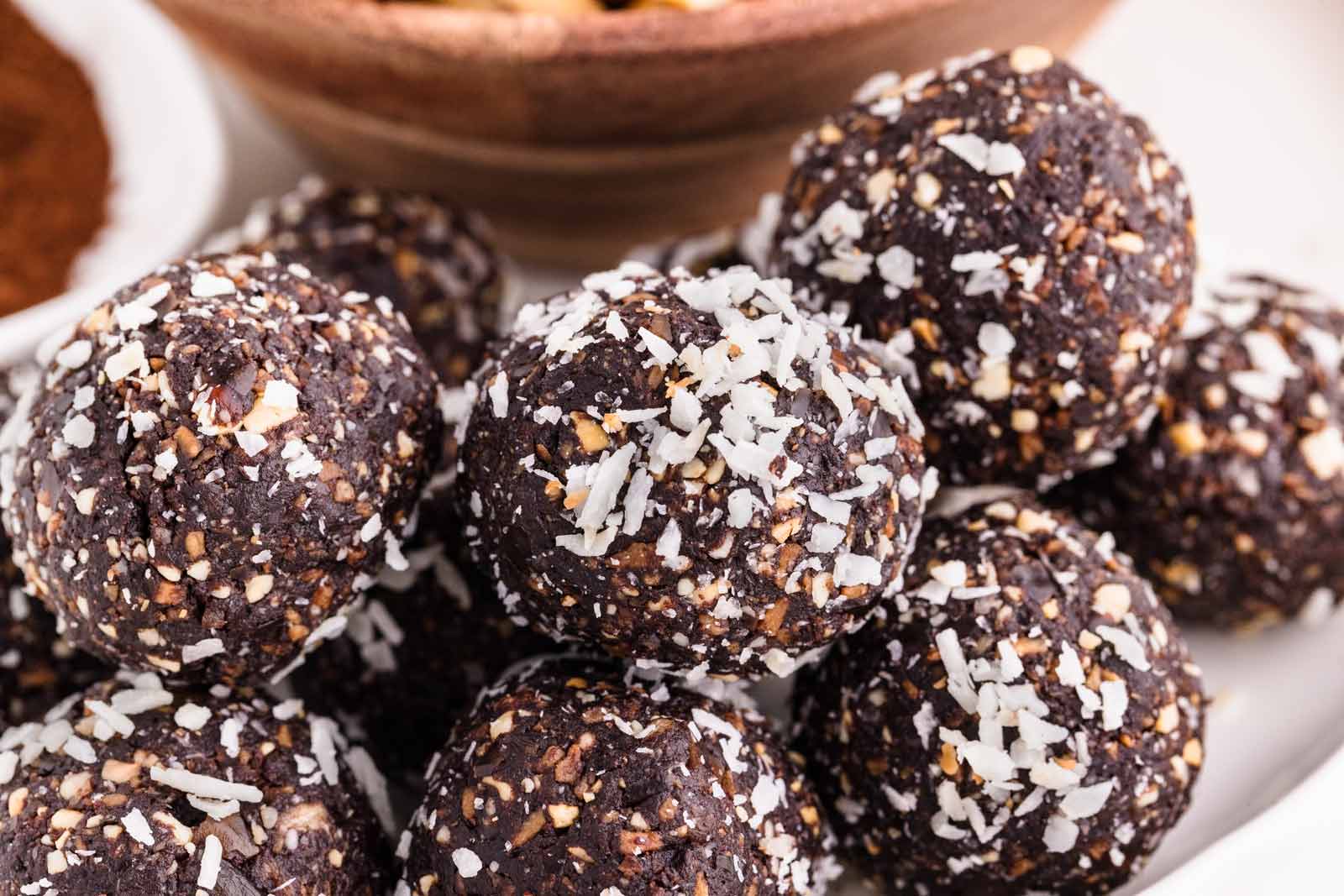 Chocolate Coconut Nut Balls | Easy Wholesome